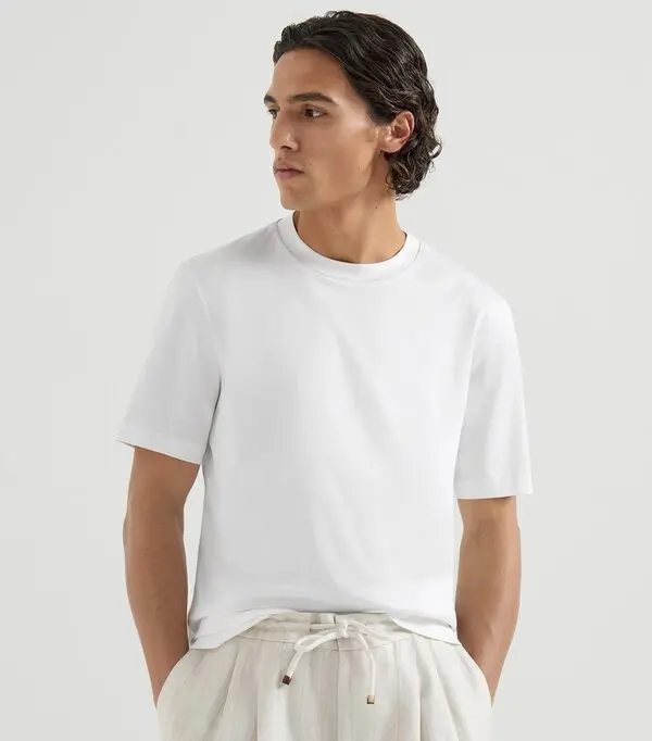 Brunello Cucinelli Cotton Piped T-shirt
