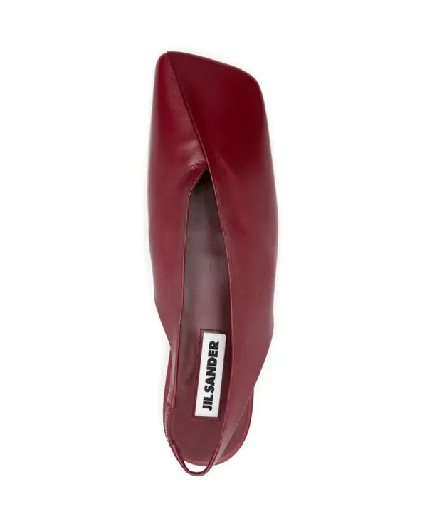 JIL SANDER Leather Ballet Flats