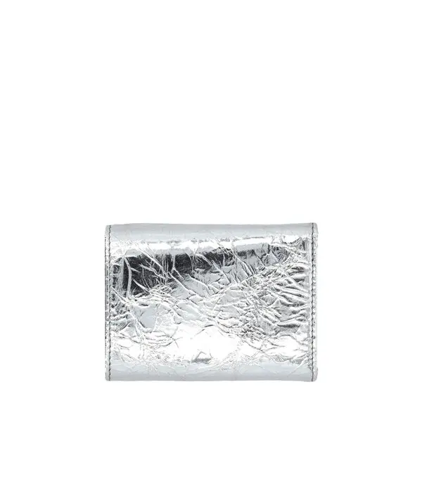 VIVIENNE WESTWOOD Metallic Effect Small Flap Purse