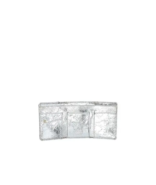 VIVIENNE WESTWOOD Metallic Effect Small Flap Purse