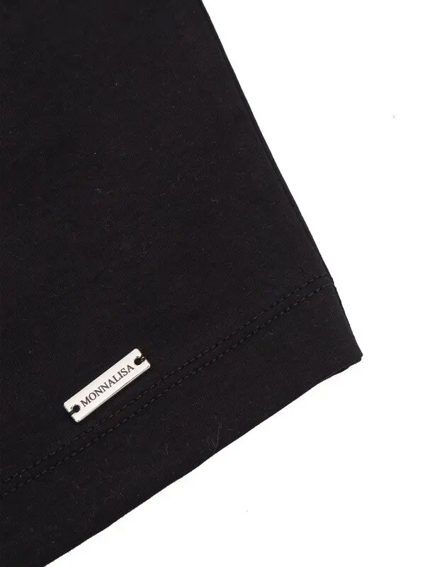 Monnalisa Asymmetrical Cropped T-shirt