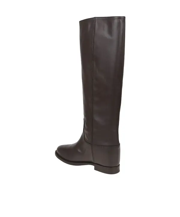 VIA ROMA 15 V Plaque Round Toe Boots