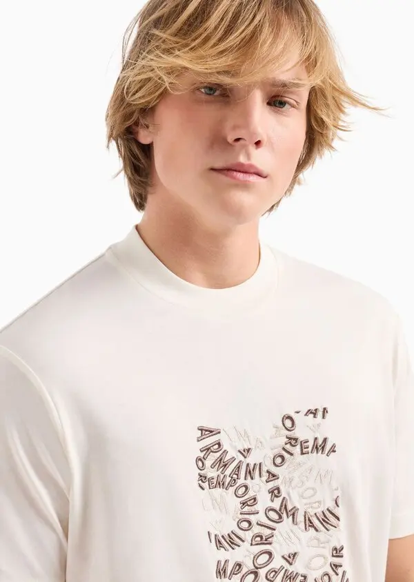 Emporio Armani Logo-print Cotton T-shirt