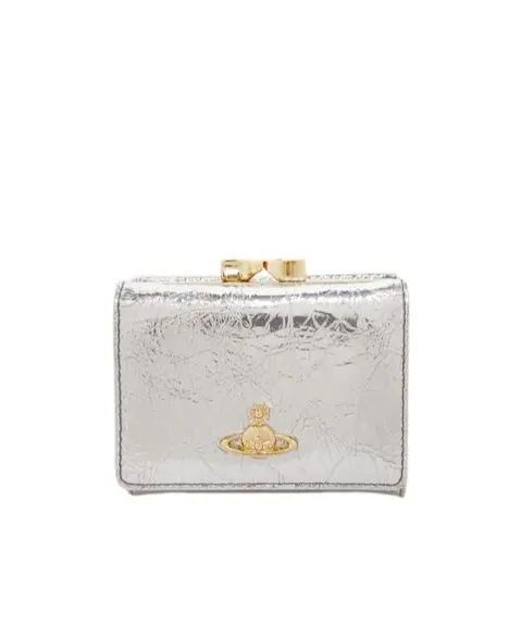 VIVIENNE WESTWOOD Small Frame Wallet - Silver