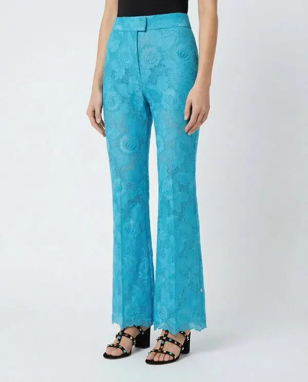 Valentino Garavani Floral Embroidered Flared Pants