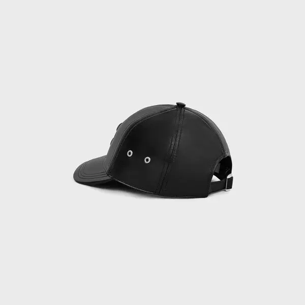 Celine Triomphe Baseball Cap In Lambskin