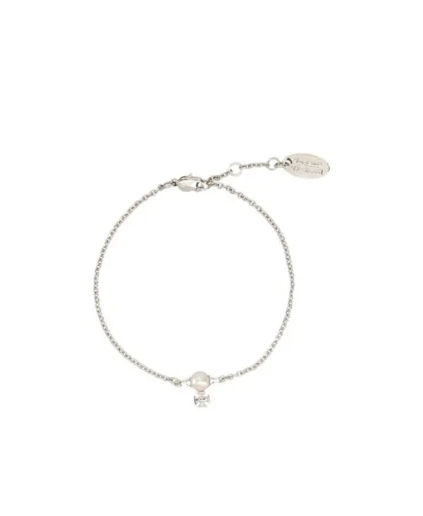 VIVIENNE WESTWOOD Balbina Orb Chain Bracelet - White