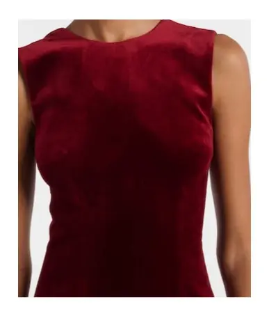 EMILIA WICKSTEAD Cotton Velvet Gown - Brown