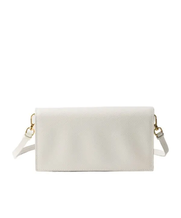 Prada Mini Saffiano Logo Flip Shoulder Bag