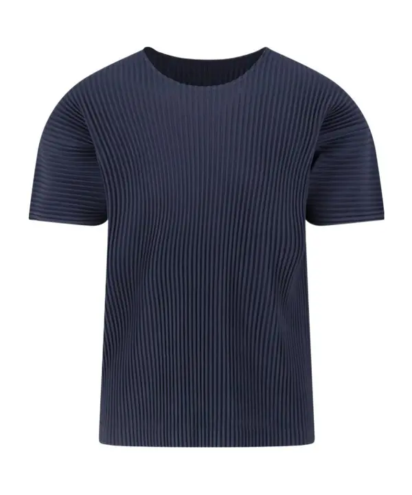 Issey Miyake Homme Plissé Basics Pleated T-shirt - Black