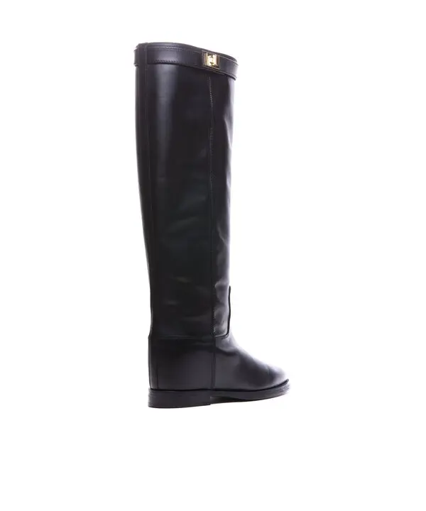 VIA ROMA 15 Knee-high Boots With Padlock Detail