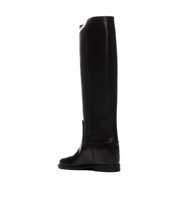 VIA ROMA 15 High Logo Detail Boots