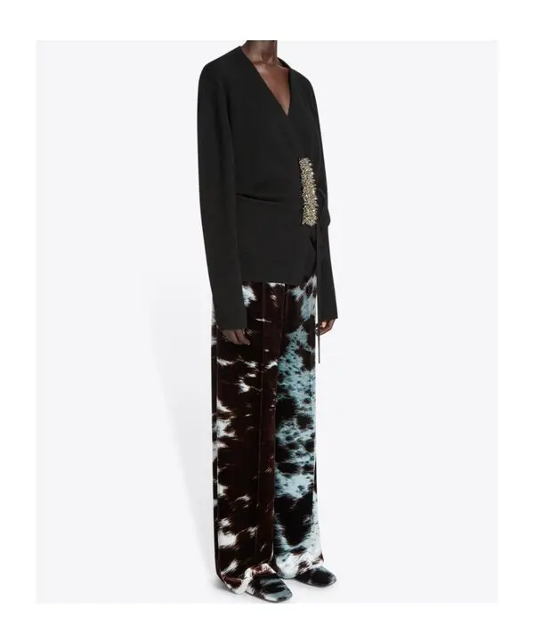 Dries Van Noten Embellished Wrap Cardigan