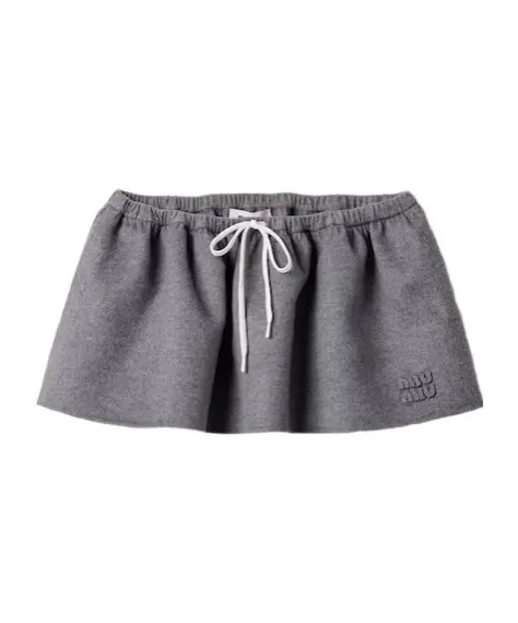 Miu Miu Double Cashmere Miniskirt