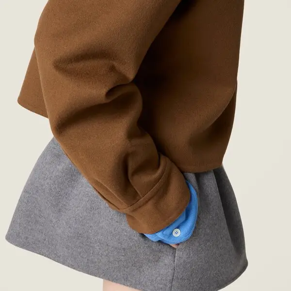 Miu Miu Double Cashmere Miniskirt