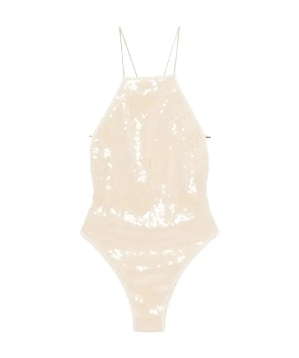 Oseree Sequin Embellished One Piece Swimsuit