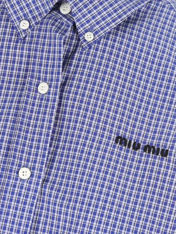 Miu Miu Collared Long-sleeved Shirt