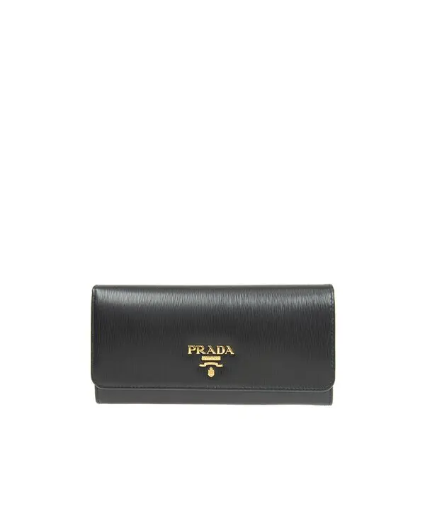 Prada Flip Wallet - Black