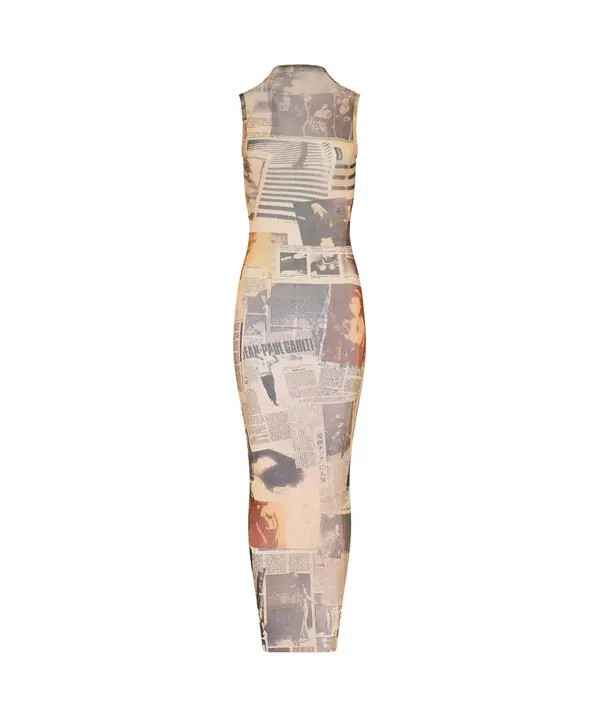 JEAN PAUL GAULTIER Newspaper Print Dress