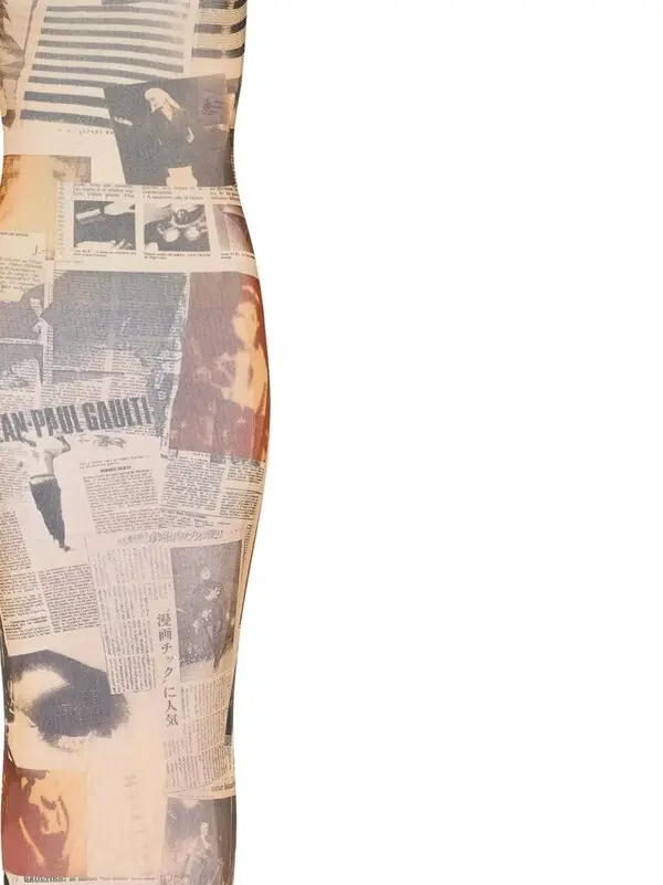 JEAN PAUL GAULTIER Newspaper Print Dress