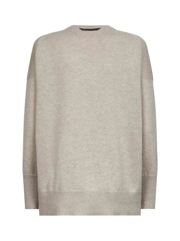 Brunello Cucinelli Monili Detailed Knitted Sweater