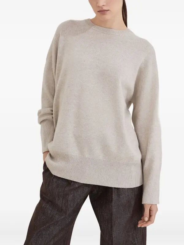 Brunello Cucinelli Monili Detailed Knitted Sweater