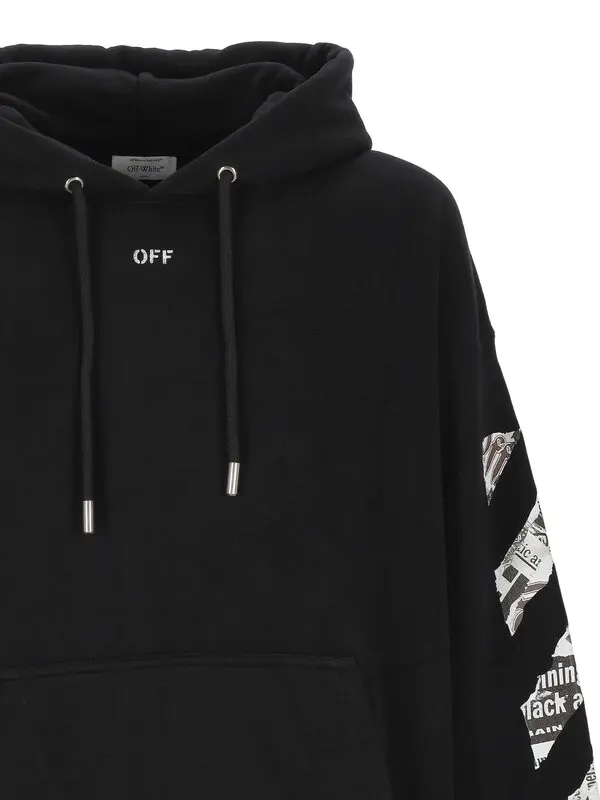 Off-White Arrows Printed Drawstring Hoodie