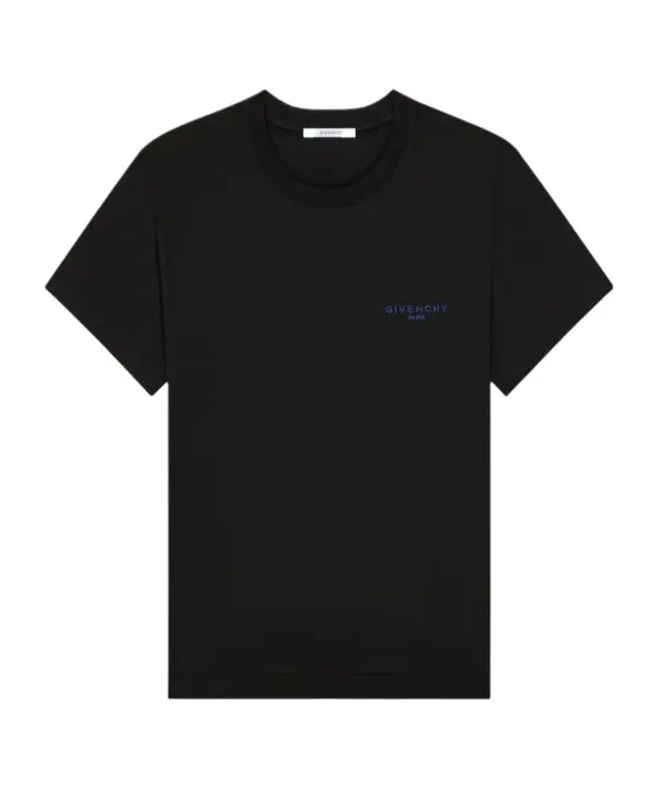 Givenchy Slim T-shirt In Cotton With Paris Embroidery
