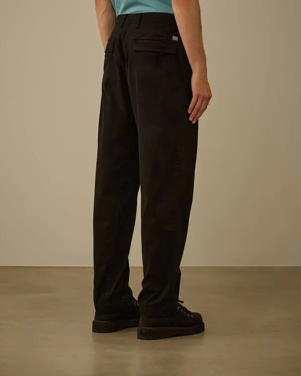 C.P. COMPANY Cargo-pocket Trousers With Iconic Lens Logo