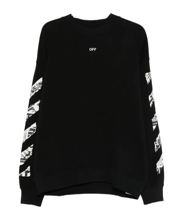 Off-White Arrow Printed Crewneck Sweatshirt - Black