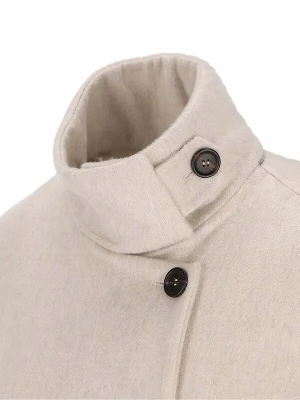 Brunello Cucinelli Single-breasted Belted Coat