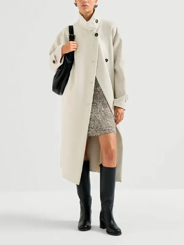 Brunello Cucinelli Single-breasted Belted Coat