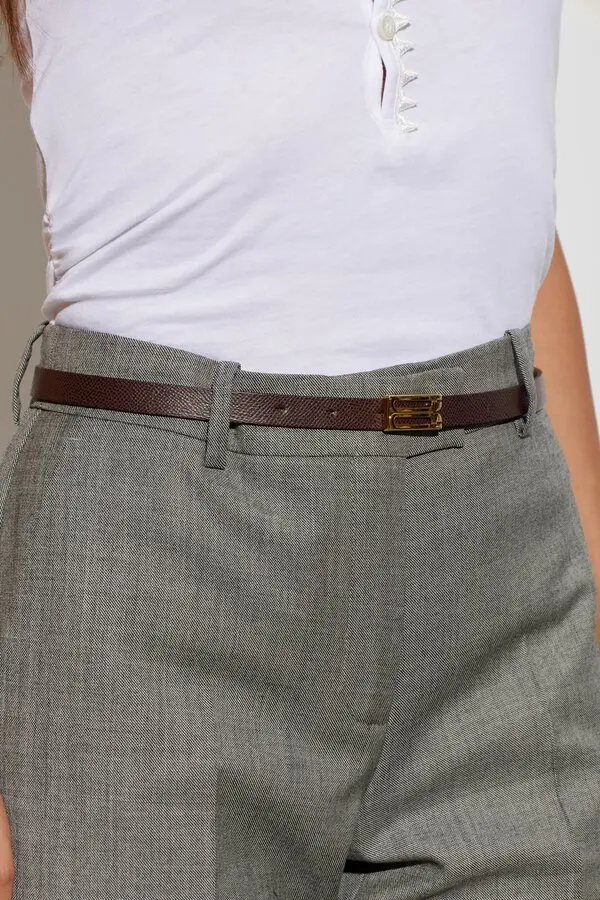 Victoria Beckham Geometric Buckle Belt