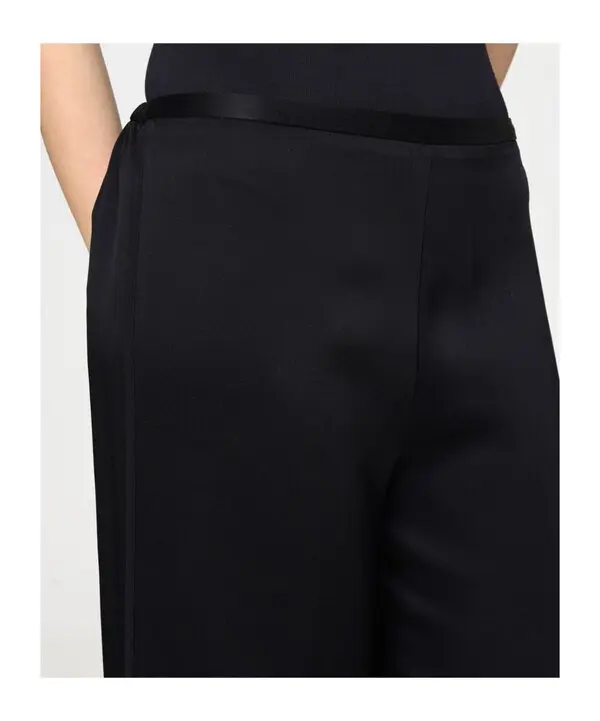 FORTE_FORTE High-waisted Wide-leg Casual Pants