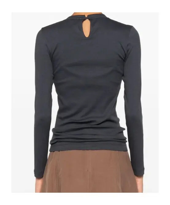 Brunello Cucinelli Monili-trim Long-sleeve T-shirt