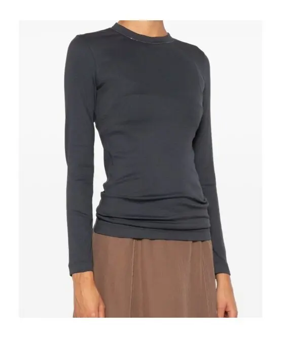 Brunello Cucinelli Monili-trim Long-sleeve T-shirt