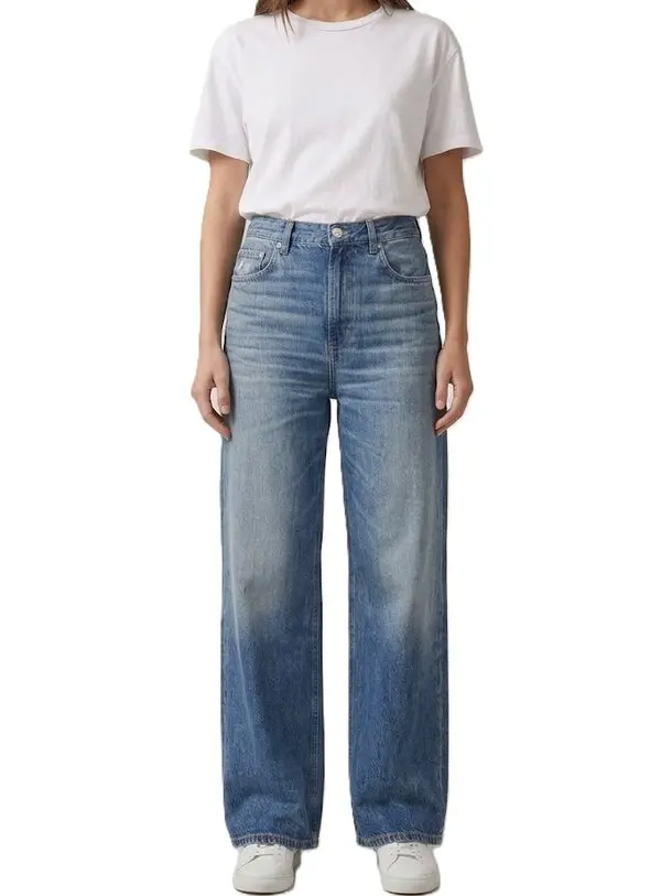 HAIKURE High-rise Wide-leg Jeans