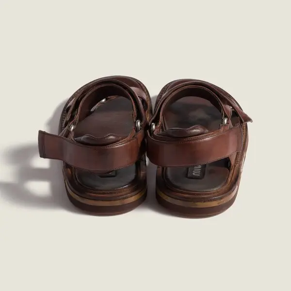 Miu Miu Leather Sandals