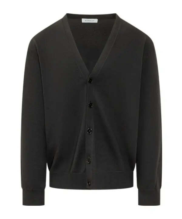 Givenchy Logo-intarsia V-neck Cardigan