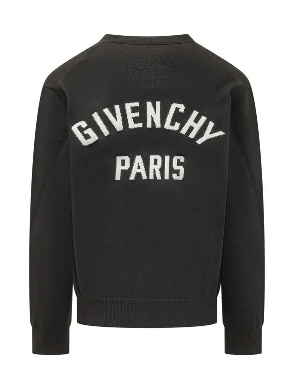 Givenchy Logo-intarsia V-neck Cardigan