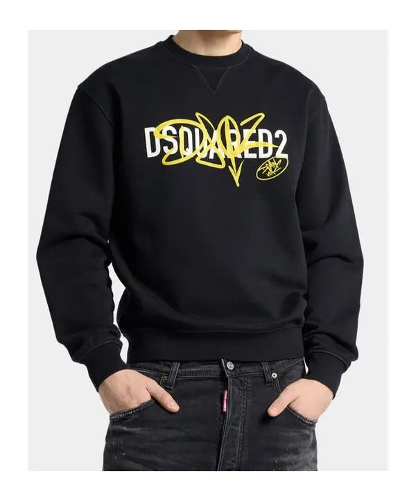 Dsquared2 Graffiti Cool Fit Crewneck Sweatshirt