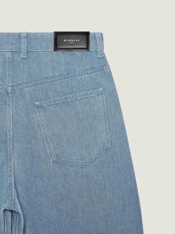 Givenchy Couture Seam Jeans With Striped Reverse