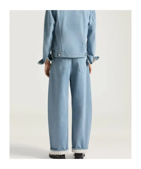Givenchy Couture Seam Jeans With Striped Reverse