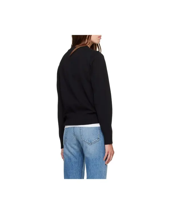 GANNI Banana Intarsia Knitted Jumper - Black