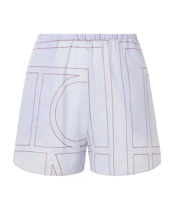 TOTEME Monogram Cotton-blend Shorts