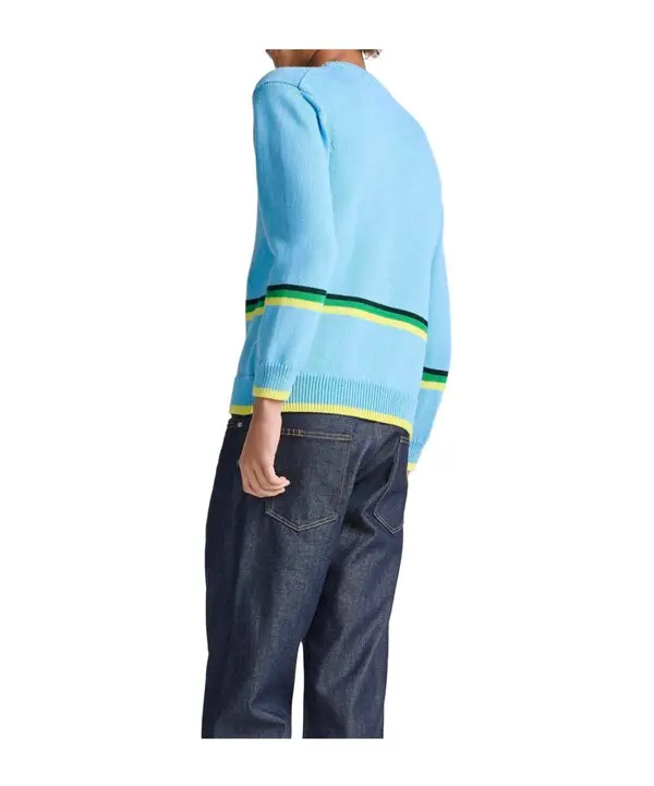 J.W.ANDERSON Crocheted Car Jumper In Sky Blue