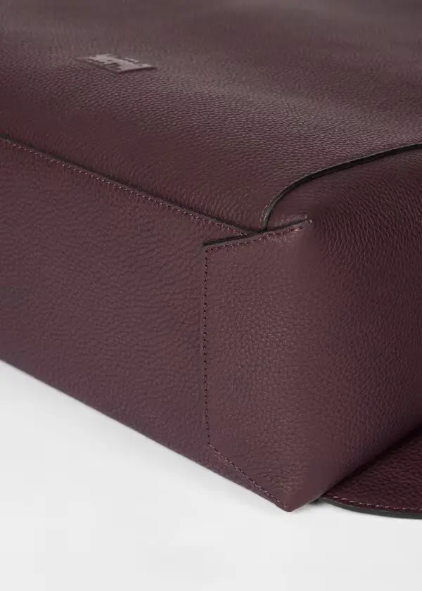 Paul Smith Burgundy Leather Backpack