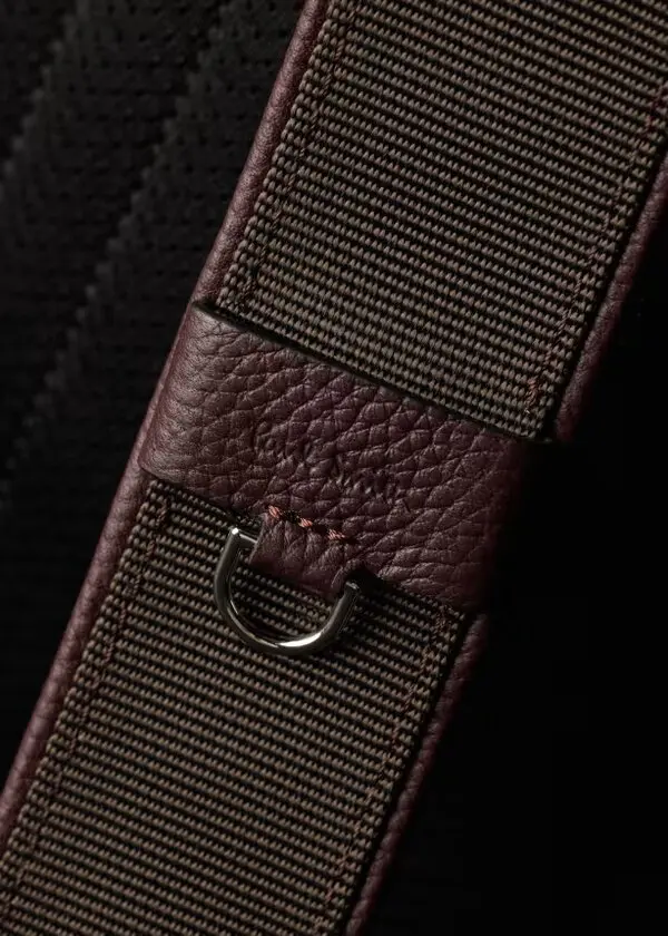 Paul Smith Burgundy Leather Backpack