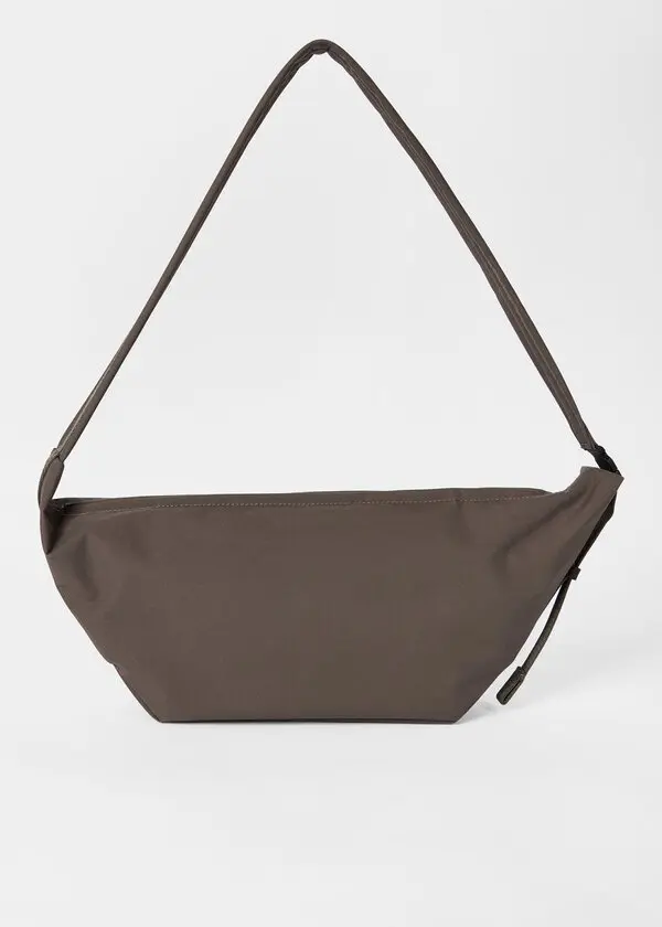 Paul Smith Logo Print Zip Pocket Messenger Bag - Lavender
