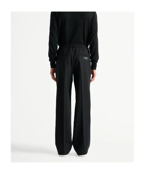 Balmain Wool Trousers With Elasticated Waist